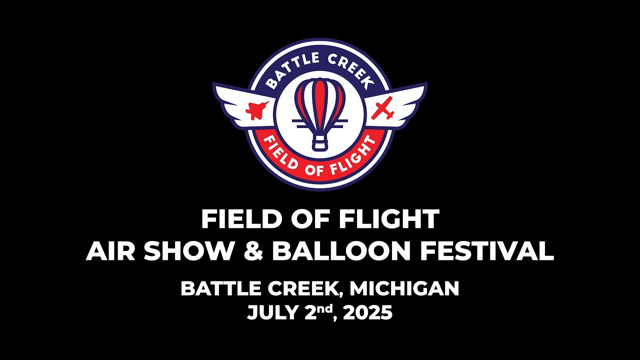 Battle Creek Field of Flight July 2, 2025 full firework display - YouTube