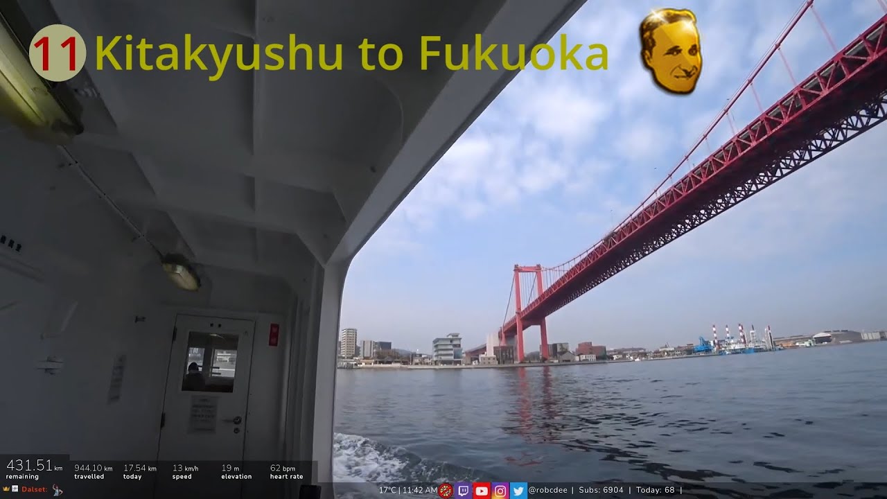 Robcdee's Cyclethon 4. Day 11.Kitakyushu to Fukuoka. - YouTube