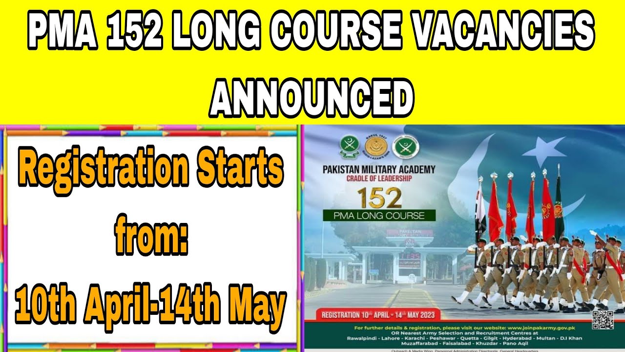 PMA 152 Vacancies Announced|Registration Date|Eligibility Criteria ...