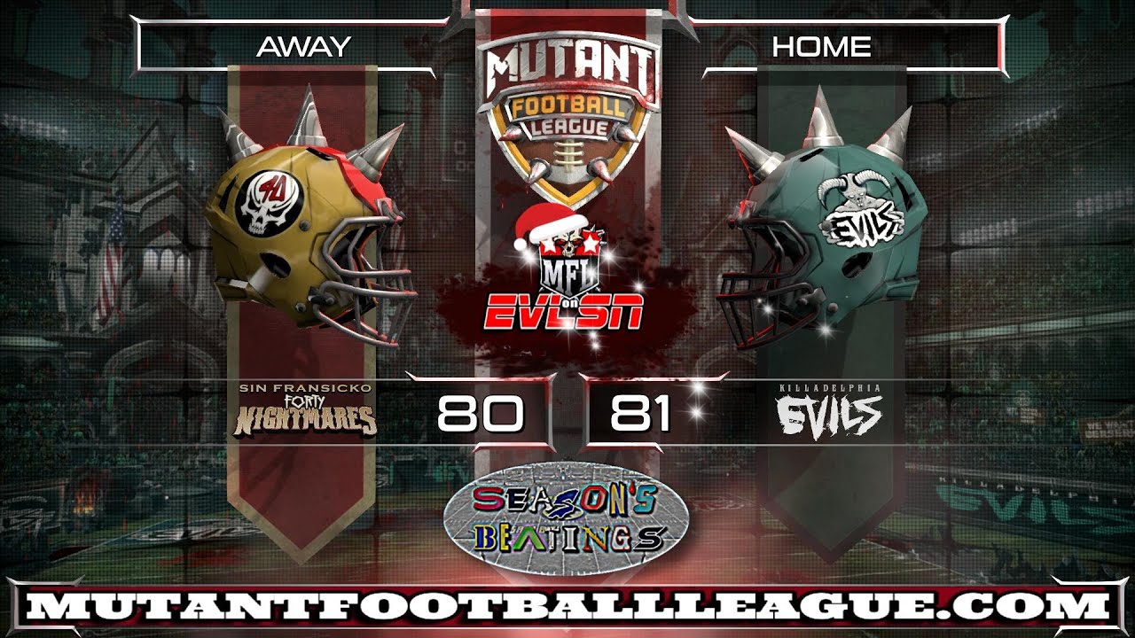 Mutant Football League - Gameplay 121 "40 Nightmares vs Evils" - YouTube