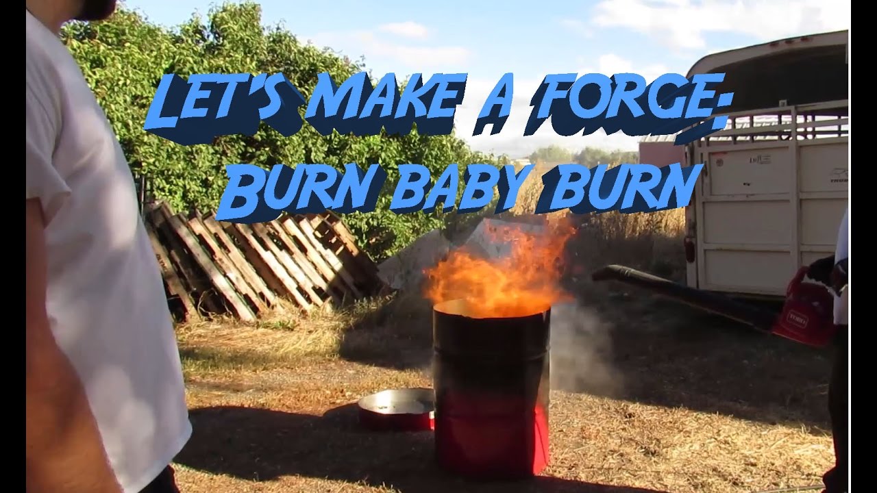 How to Build a Waste Oil Forge: The Barrel - YouTube