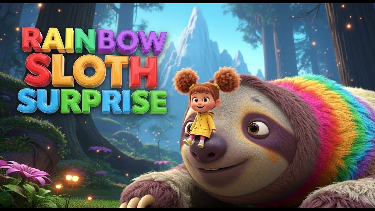 🦥 Giant Rainbow Sloth's Sweet Surprise! | Nursery Rhymes & Kids Songs" - YouTube
