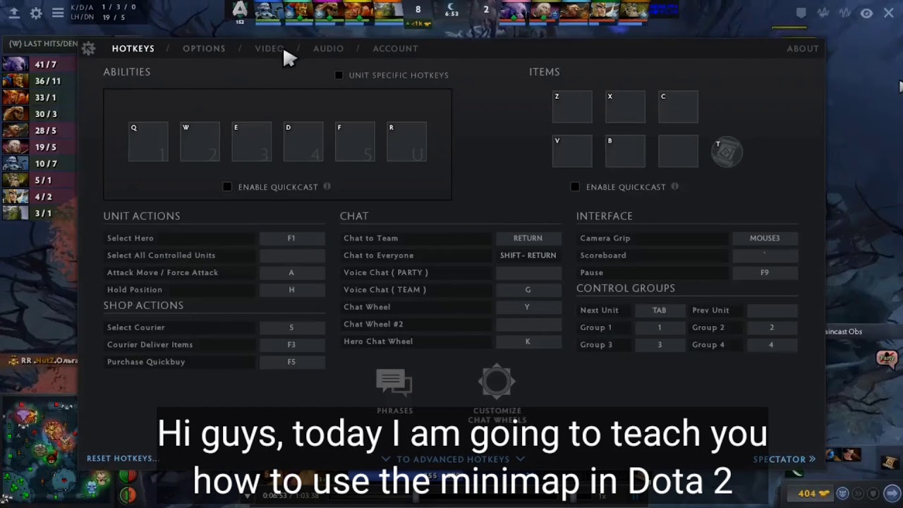 HOW TO USE THE MINIMAP IN DOTA 2 I HOW TO SEE HEROES IN DOTA 2 MINIMAP ...