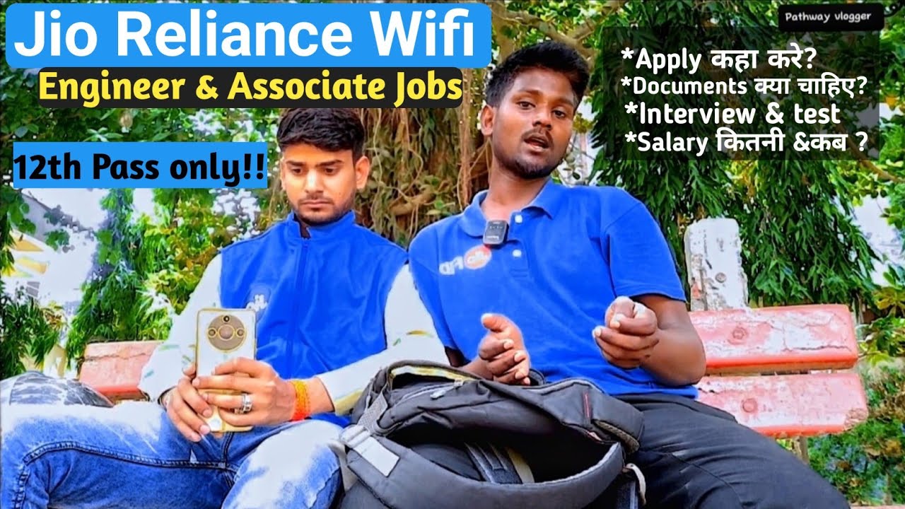 Jio Fiber Wifi Jobs !! Wifi engineer & Associates jobs 2024 - YouTube