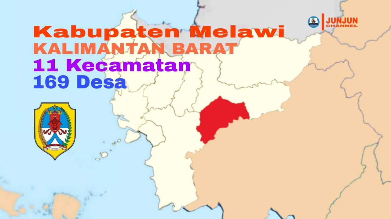 Kabupaten Melawi, Kalimantan Barat, 11 Kecamatan, 169 Desa - YouTube