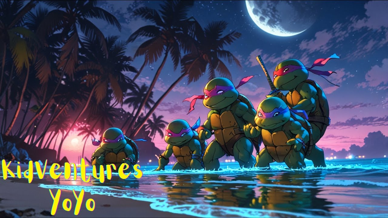 The Ninja Turtle Squad | A fun song for kids | KidVentures YoYo - YouTube