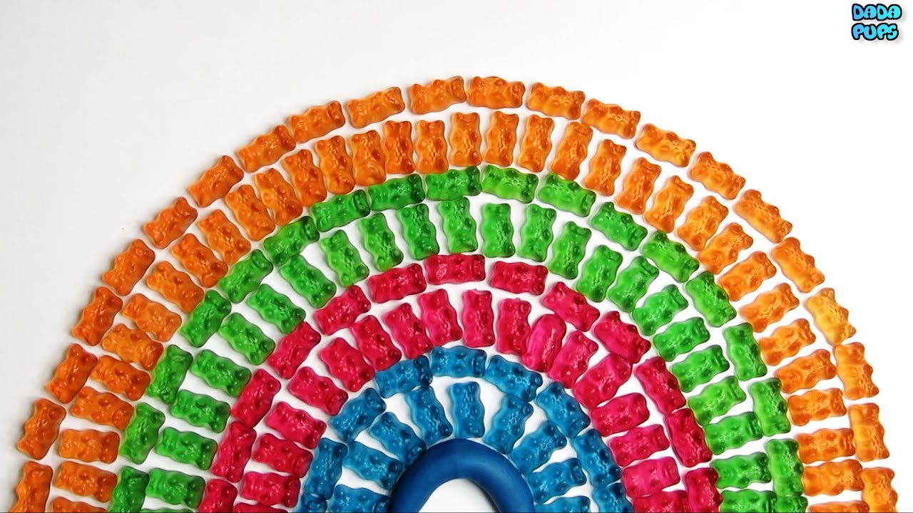 Learn Colors with HARIBO Rainbow | HARIBO bears | Learn Colours - YouTube