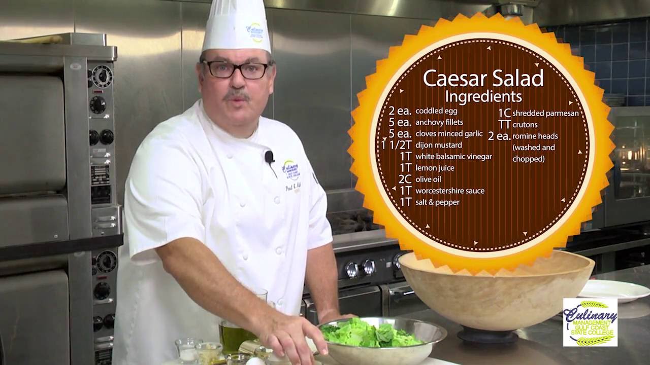Making a Classic Caesar Salad - Chef's Corner at GCSC - YouTube