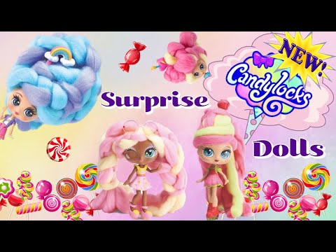 New ! CANDYLOCKS DOLLS ! Candylocks Surprise Dolls with Scented Cotton Candy  Hair to Style