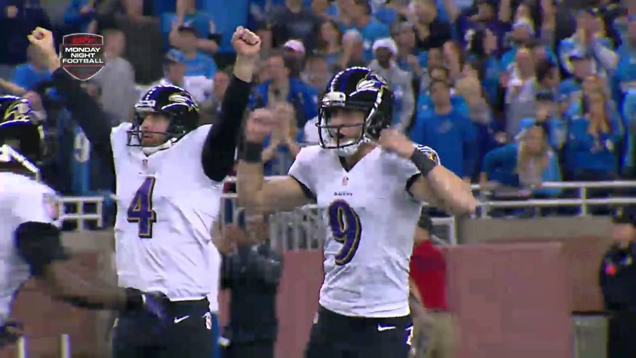 Justin Tucker Sings Ave Maria During Slow Motion Field Goal - YouTube