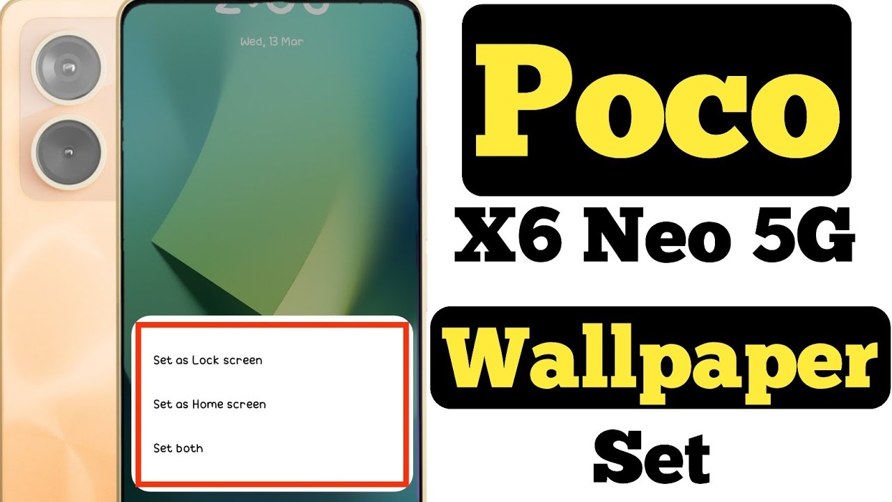 How to set wallpaper on Poco X6 Neo 5G || Poco X6 Neo 5G me wallpaper ...