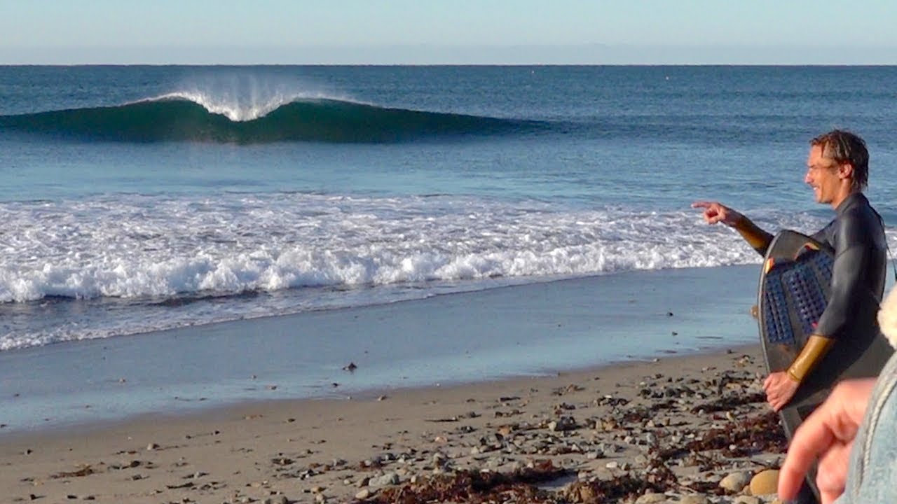 Scoring PERFECT mini waves at Trestles with NOBODY OUT!!! - YouTube