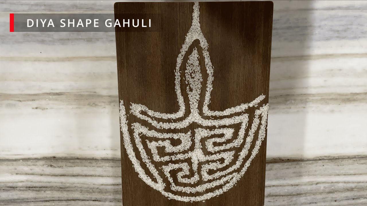Diya Shape Easy Jain Gahuli | Diwali | Step By Step Tutorial - YouTube