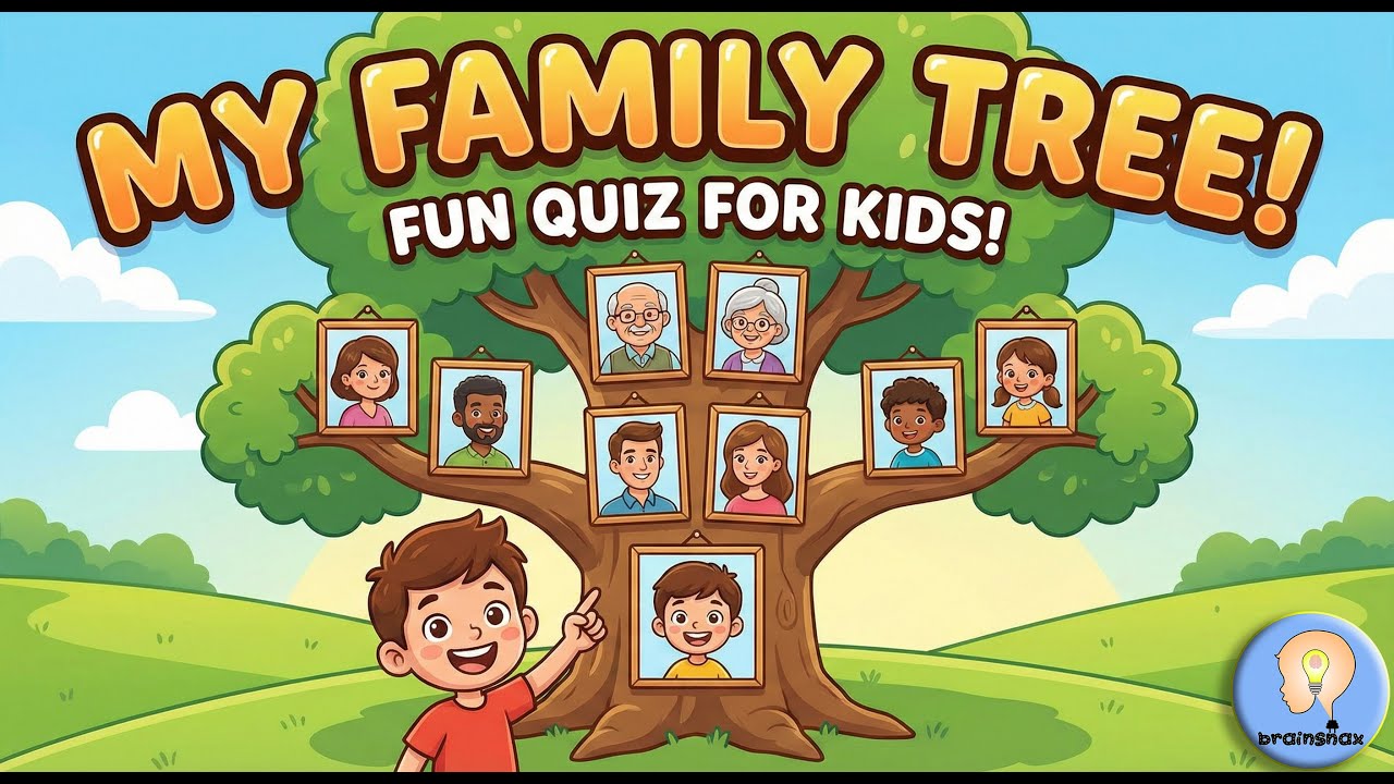 Family Members for Kids: My Family Tree & Quiz! 🌳 (Pt 1/2) - YouTube