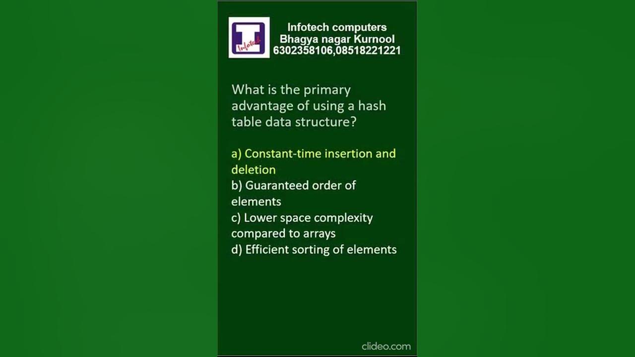 1 C and DS Technical MCQs | Infotech Computers | DR.S.Prem Kumar |Ph:- 6302358106 , 08518221221 ...