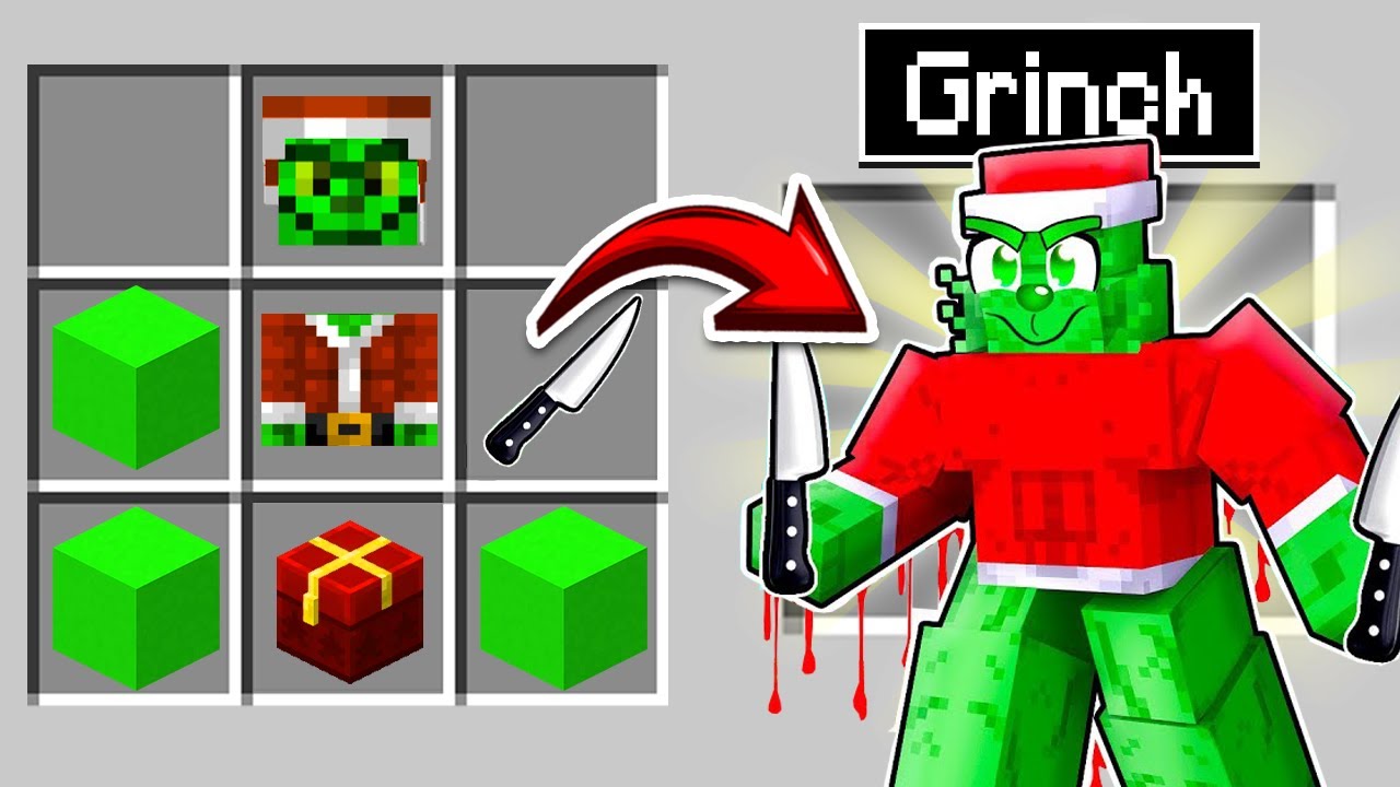 MINECRAFT, aber ich CRAFTE den GRINCH!😱 - YouTube