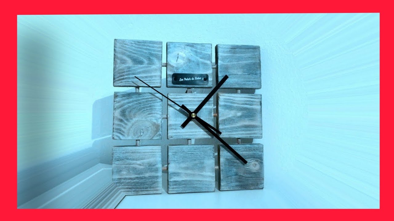 IDEAS CON PALETS/ RELOJ CON PALETS - YouTube