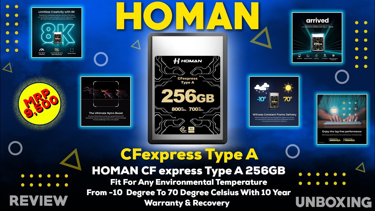 Homan CFexpress Type A Card🔥Most Affordable High Speed Memory Cards For ...