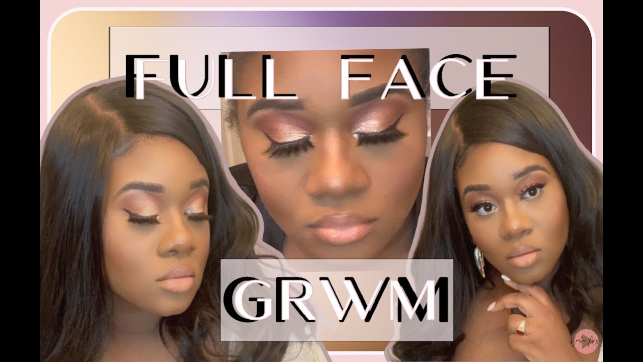 Full Face GRWM: Soft Glam For Hooded Eyes| Easy How To Do Half Cut ...