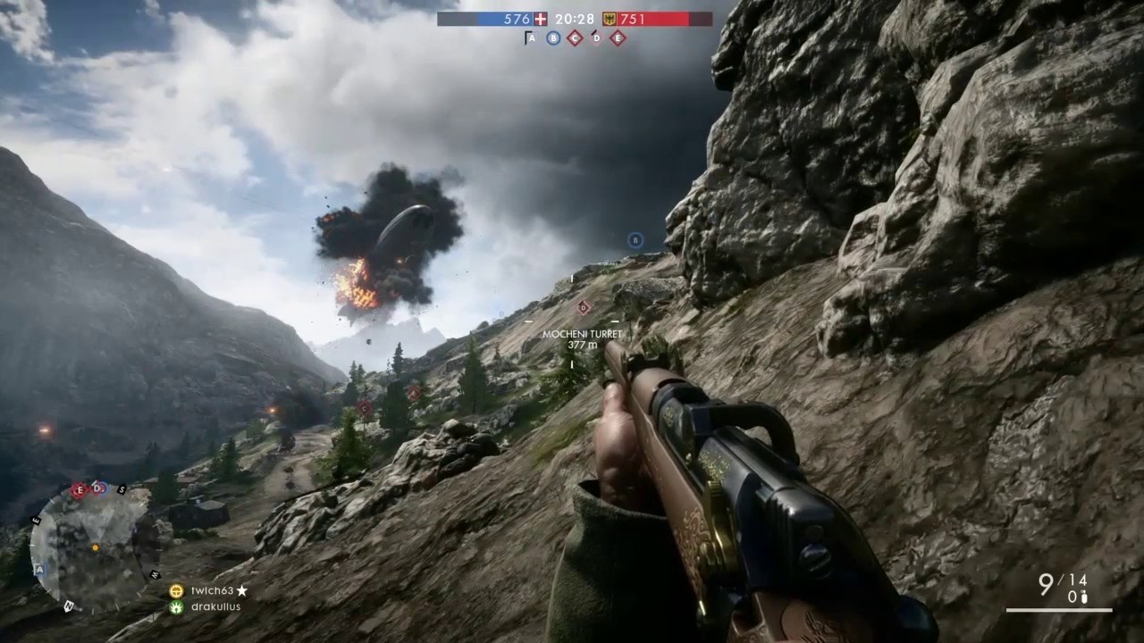 Battlefield 1 Monte Grappa gameplay - YouTube