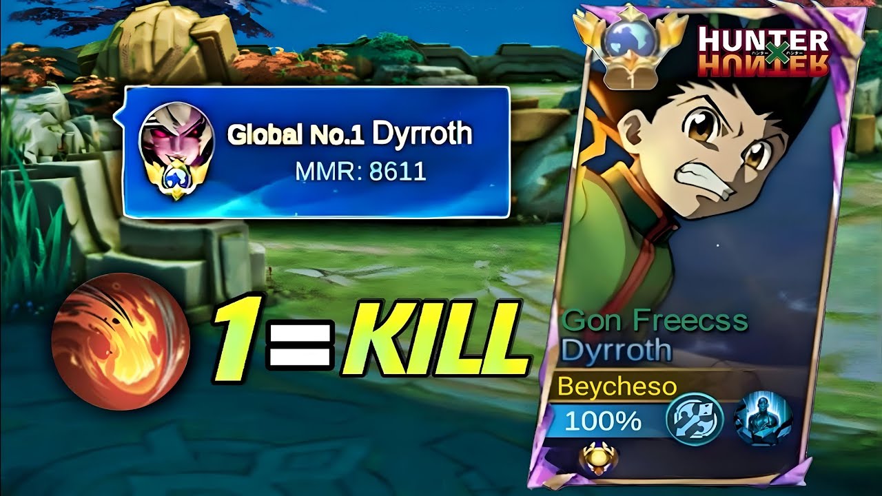 DYRROTH NEW GON FREECSS SKIN HXH GAMEPLAY IS HERE! | GON FREECSS ...