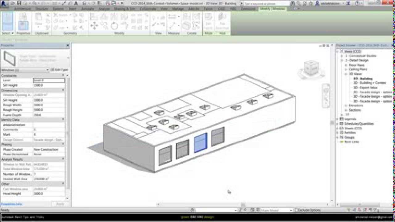 Autodesk Revit EA - Apply Thermal properties to Windows for energy ...