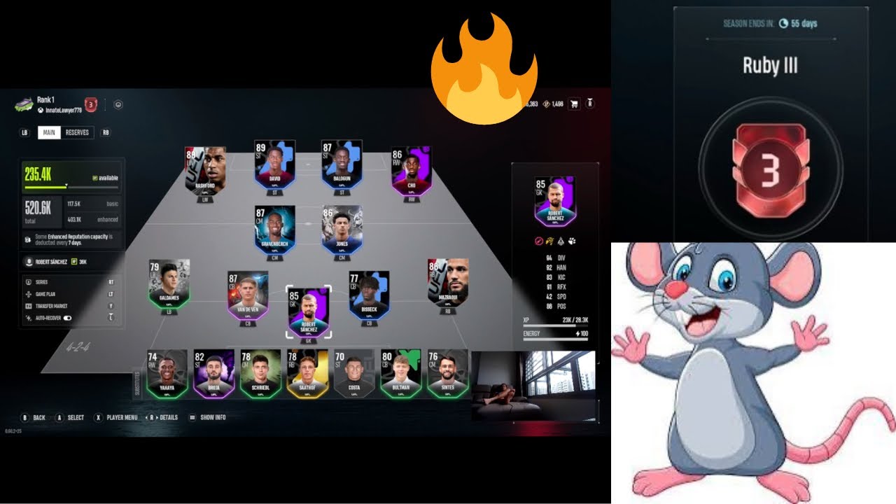 UFL ruby gameplay. Facing a really ratty player. Can we win against him ...