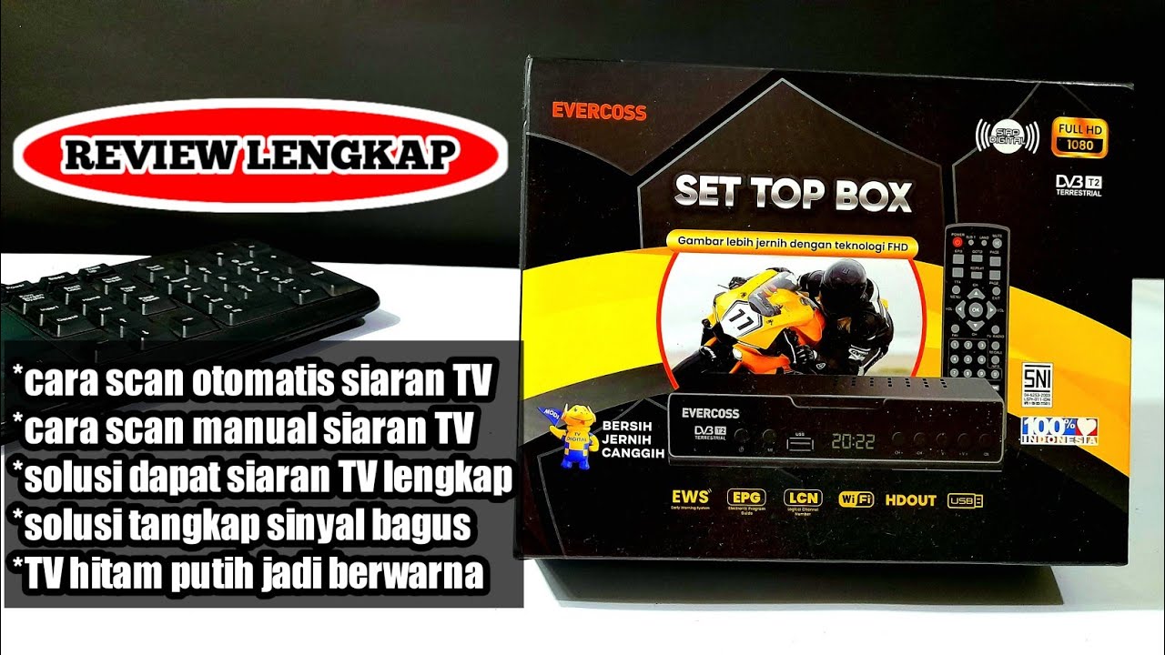 SET TOP BOX EVERCOSS STB MAX | Set Top Box Termurah Terbaik - YouTube