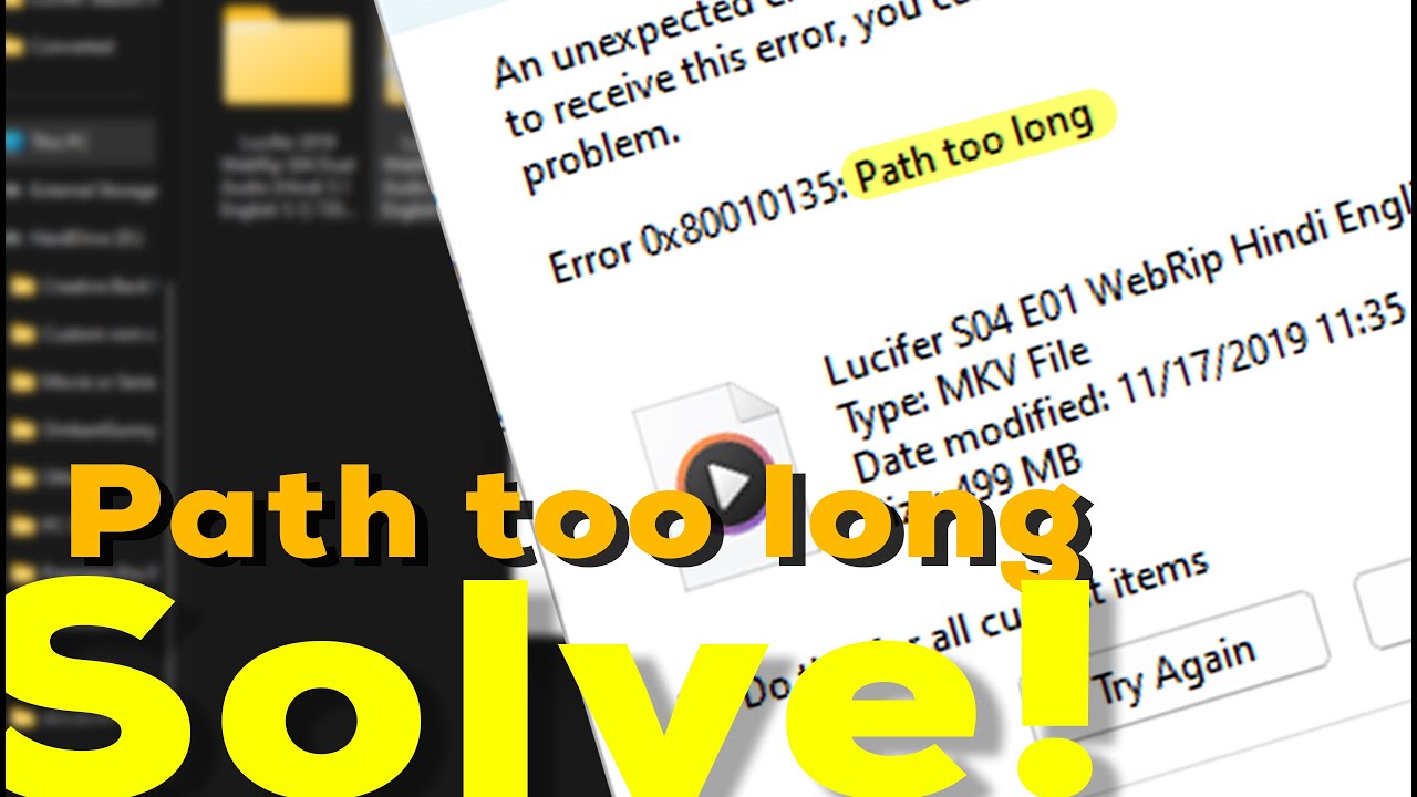 Path Too Long Problem Solve Youtube