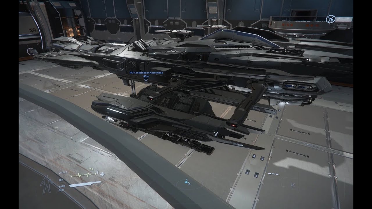 Star Citizen #001 - RSI Constellation Andromeda - Aeroview Hangar ...