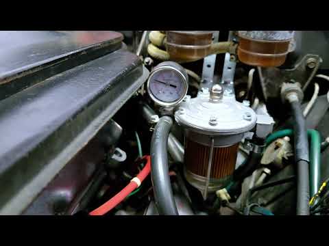 Fiat Dino 2400 Coupe. Warm engine at idle. Malpassi Filter King. MSD 6AL-2 Programmable Ignition.