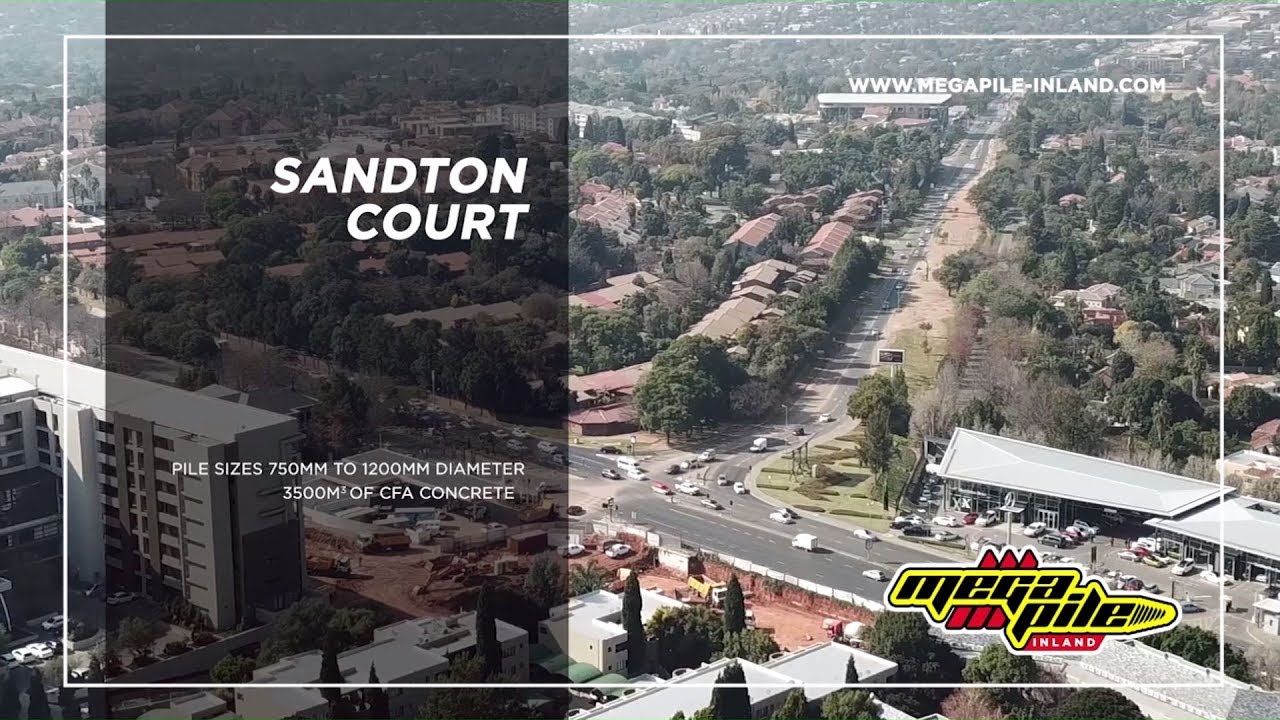 Mega Pile Inland Project - Sandton Court - YouTube