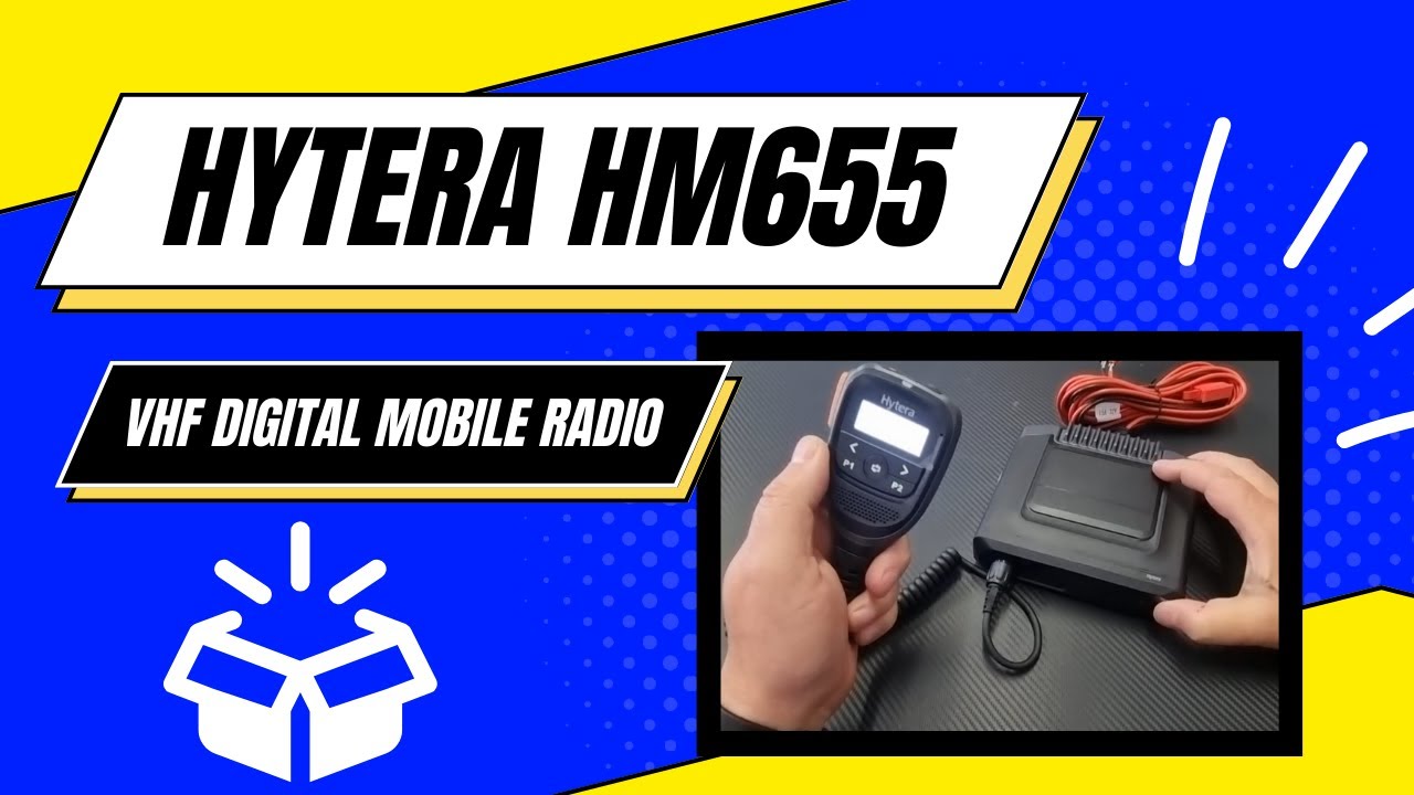 Hytera HM655 VHF Digital Mobile Radio - YouTube