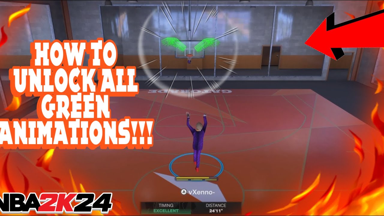 How To Unlock All Green Animations (FREE) NBA2K24 - YouTube