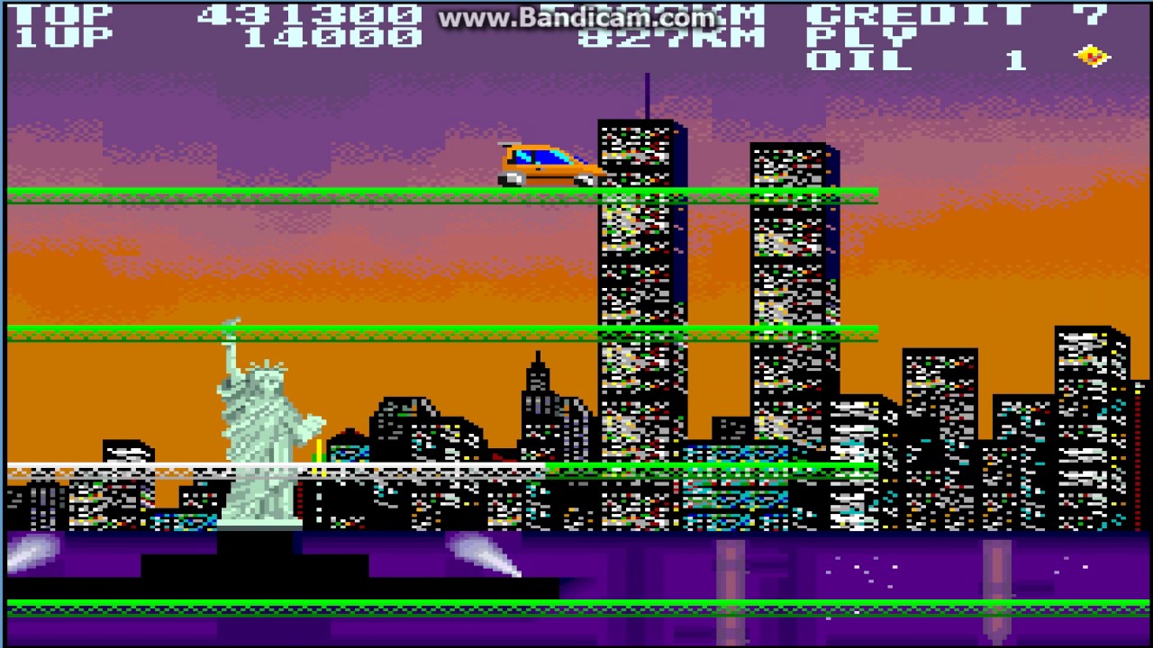 City Connection - arcade game for emulator mame - YouTube