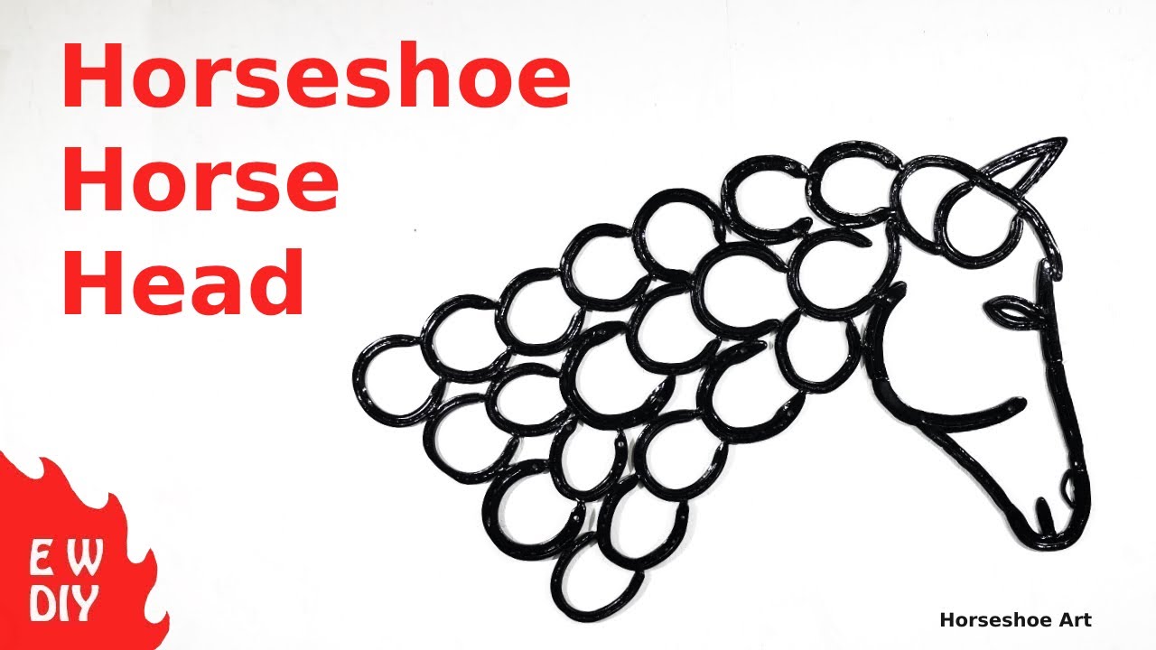 Horseshoe Horse Head How To Make A Horseshoe Head Using Old Horseshoes Horseshoe Horse Head How To Make A Horseshoe Head Using Old Horseshoes