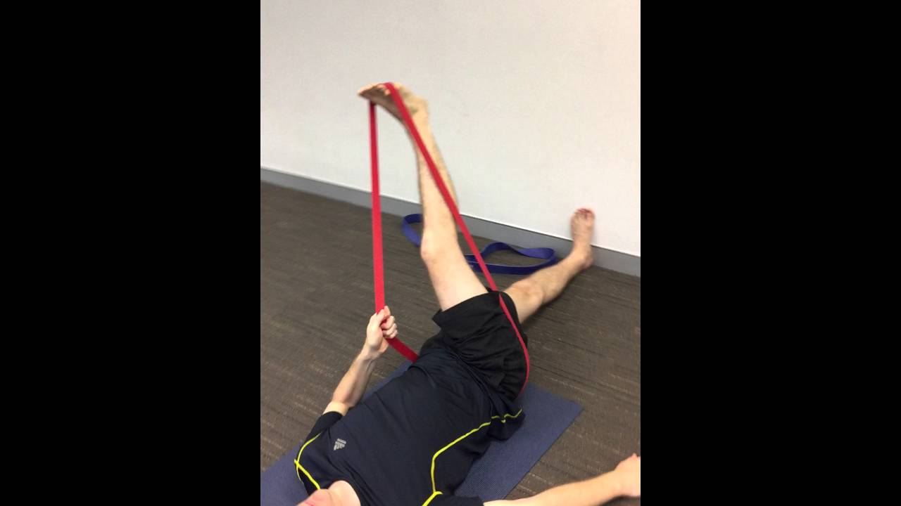 sciatic / sural neural tension slider - YouTube