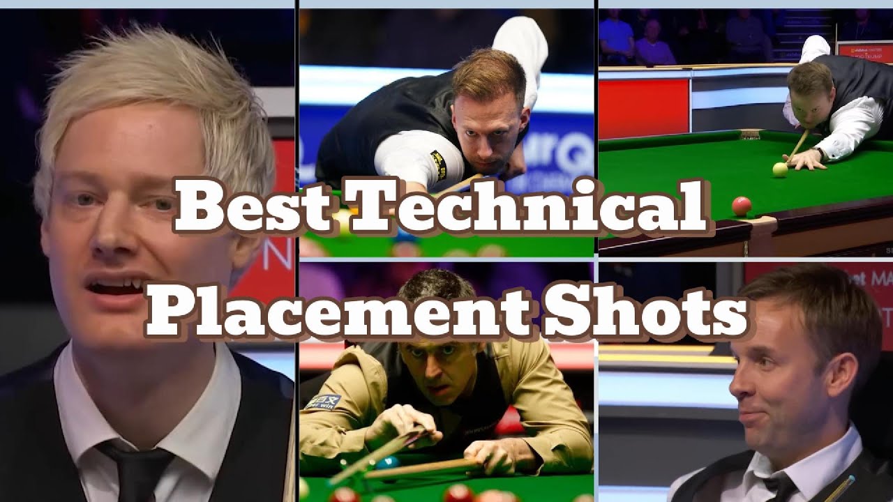Best technical placement shots of all over snooker - YouTube