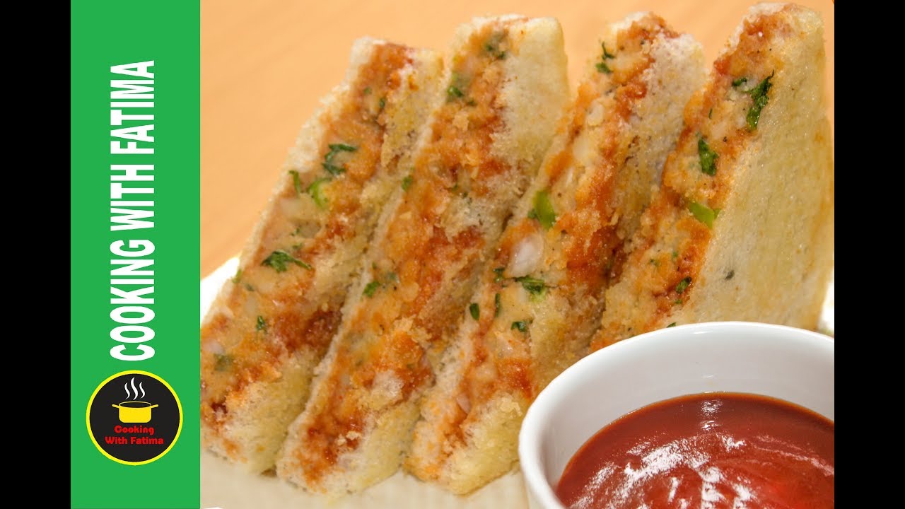 Aloo Sandwich (Potato Sandwich) Recipe by Cooking with Fatima - YouTube