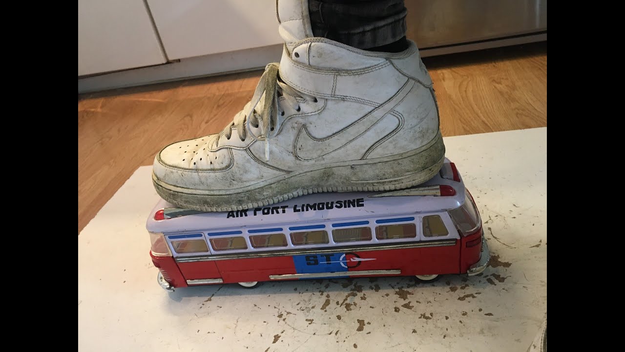 Well worn Nike Air Force 1 (AF1) stomp, trample and destroy antique ...