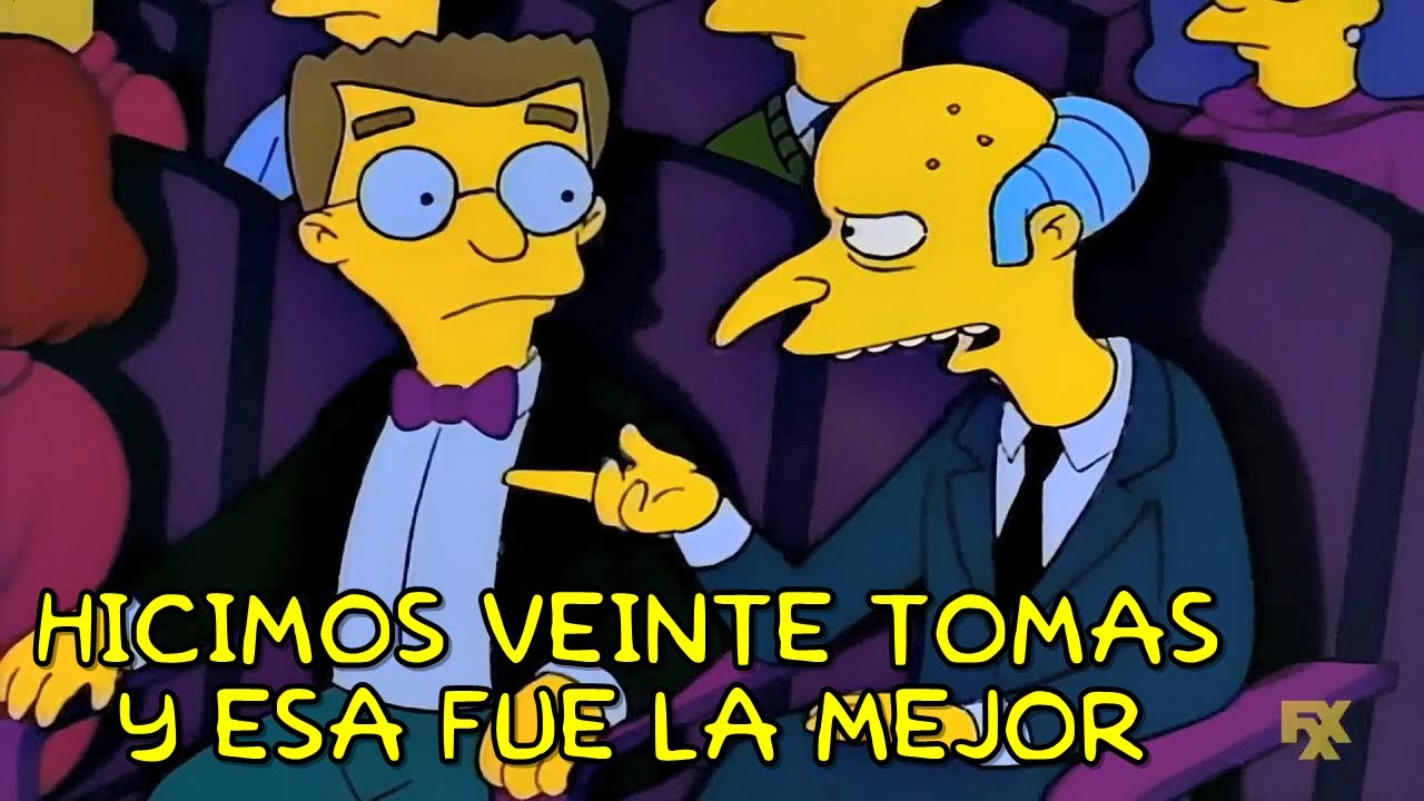 HICIMOS VEINTE TOMAS Y ESA FUE LA MEJOR - LOS SIMPSON - YouTube