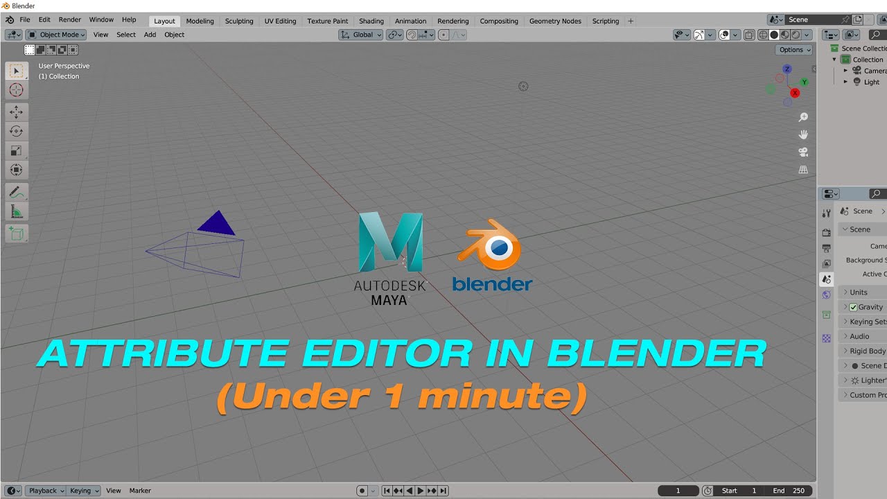 Blender - The attribute editor - under 1 minute - YouTube
