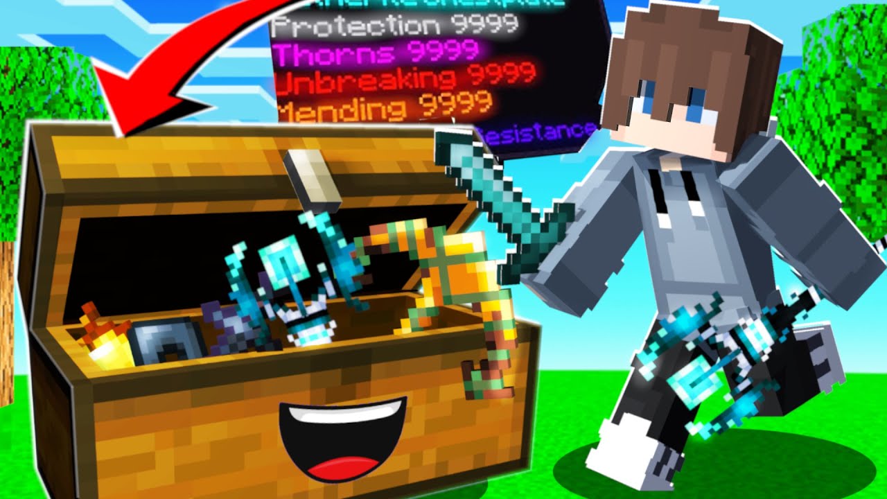 CHESTS Drop OP ITEMS in Minecraft!! 🥶 - YouTube