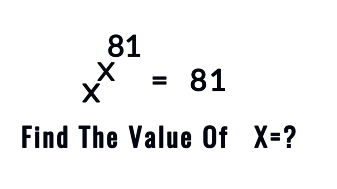 China | Math Algebra Problem ️ | Find the Value of X in this Equation ️ ...