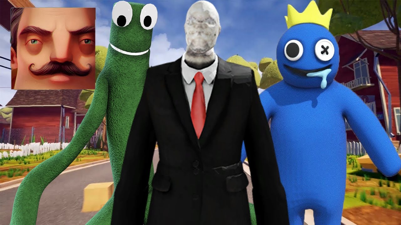 Hello Neighbor - New Neighbor Big Slender Man History Part 486 Gameplay ...