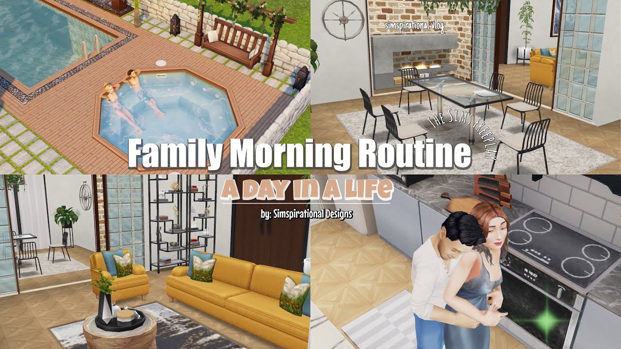 FAMILY MORNING ROUTINE VLOG | A day in a life VLOG | The Sims Freeplay ...