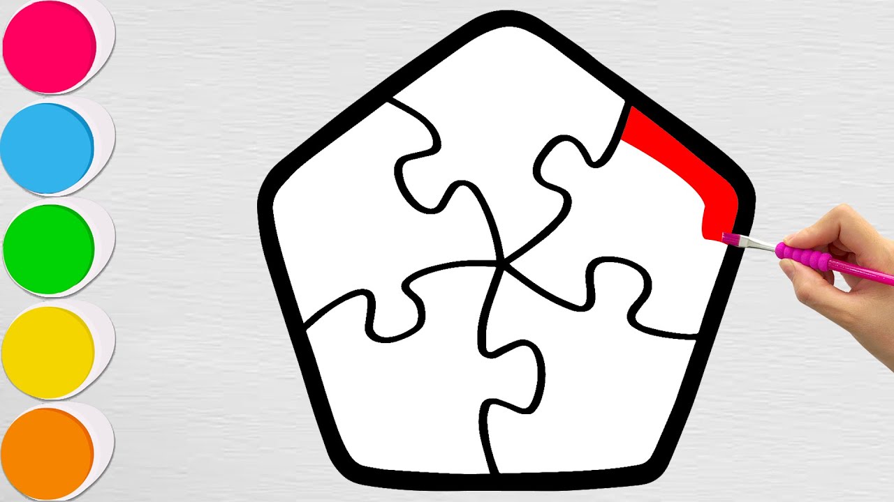 🧩 PUZZLE SHAPE DRAWING | BASIC PUZZLE PIECE DRAWING STEP BY STEP - YouTube