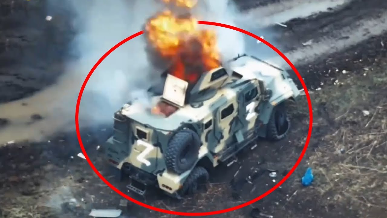VPK-Ural Armored Vehicle Destroyed By Drone - YouTube