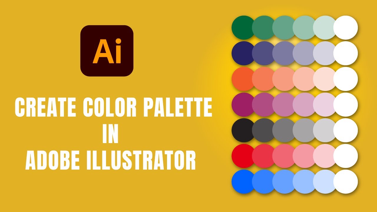 Create Color Palette in Illustrator || Short Graphic Design Tutorial ...