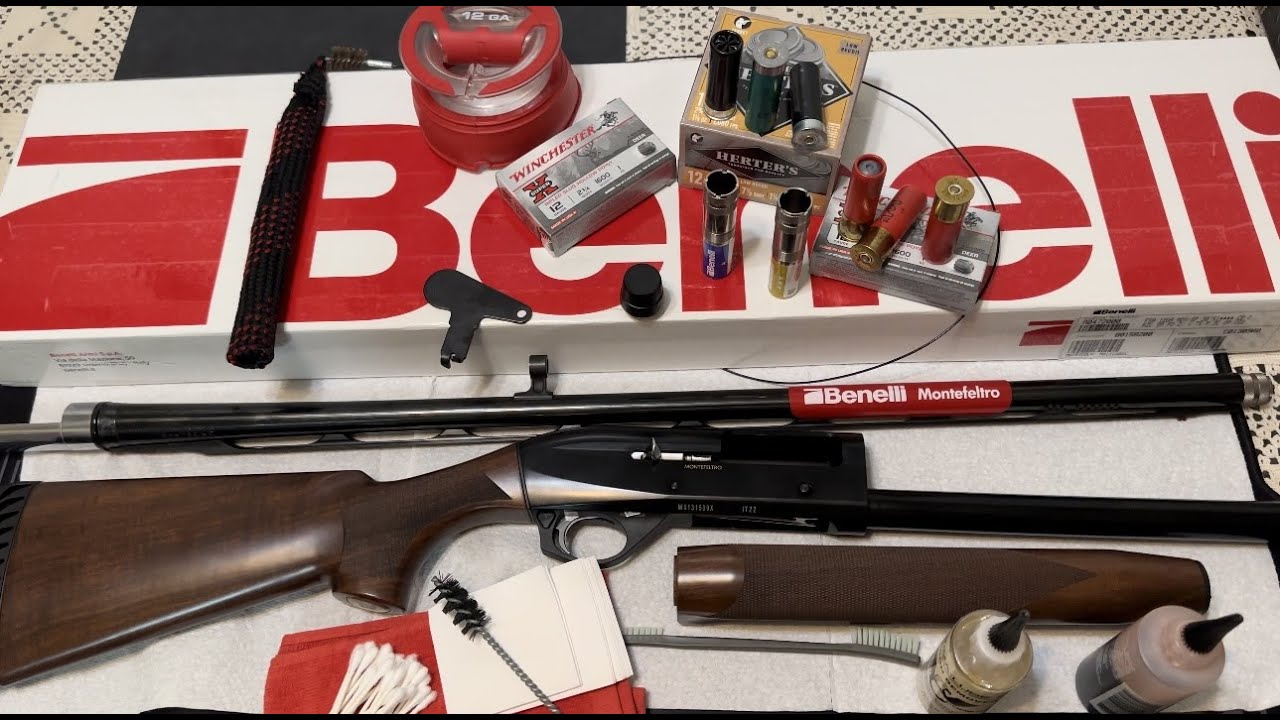 Limpiando Una Escopeta Semiautomática Benelli Montefeltro - YouTube